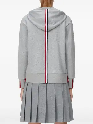 Thom Browne Rwb-stripe Cotton Hoodie