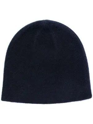 N.peal Cashmere Knitted Beanie - Blue
