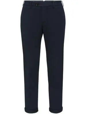 Brunello Cucinelli Button-fastening Chino Trousers - Blue