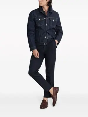 Brunello Cucinelli Button-fastening Chino Trousers - Blue