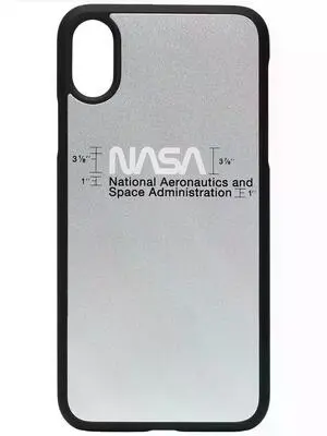 Heron Preston Nasa Print Iphone Xs Case - Metallic