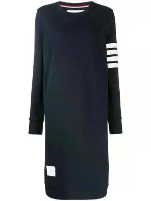 Thom Browne 4-bar Loopback Sweatshirt Dress