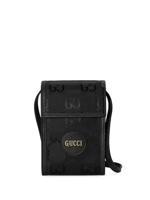 Gucci Off The Grid Gg Supreme Phone Pouch - Black | Editorialist