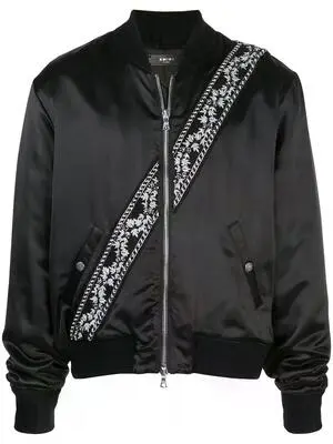 Amiri Contrast Stripe Bomber Jacket
