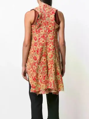 Comme Des Garçons 2000s Embroidered Sleeveless Jacket