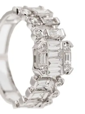 Shay 18k Gold Illusion Dot Dash Diamond Ring