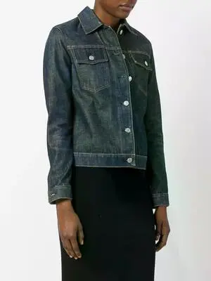 Helmut Lang 1999 Raw Denim Jacket - Blue