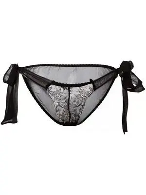 GILDA & PEARL Ava Tie-side Knickers - Black