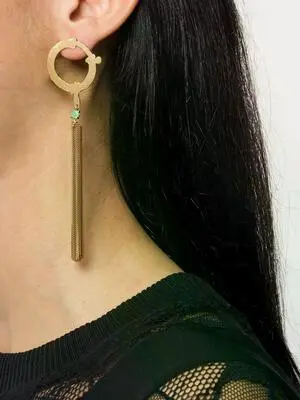 WOUTERS & HENDRIX I Play Chrysoprase Chain Earrings