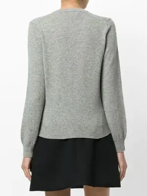 Play Comme Des Garcon V-neck Pullover - Grey