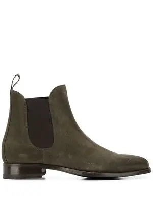 SCAROSSO Leather Chelsea Boots