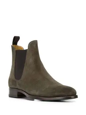 SCAROSSO Leather Chelsea Boots