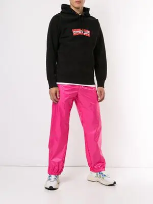 Supreme X Commes Des Garçons Logo-print Hoodie - Black
