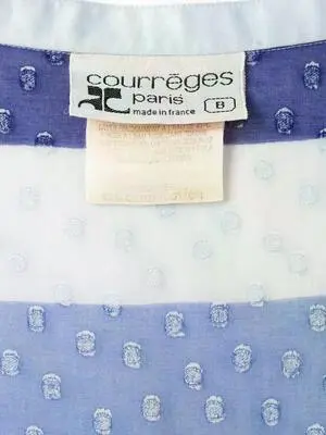 COURREGES Tonal Stripe Dress