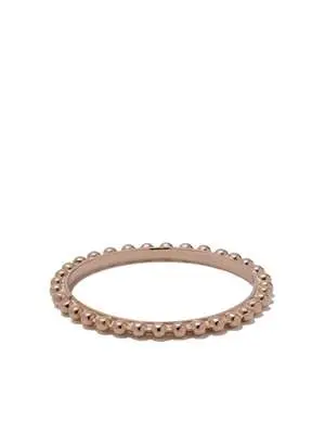 WOUTERS & HENDRIX 18kt Rose Gold Ball Chain Ring - Pink