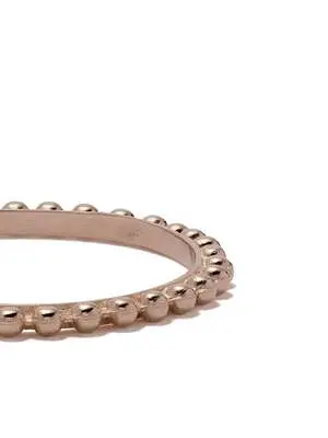 WOUTERS & HENDRIX 18kt Rose Gold Ball Chain Ring - Pink