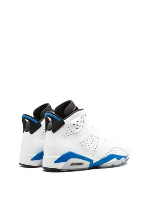 JORDAN Air 6 Retro Sport Blue Sneakers - White