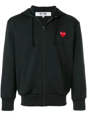 Play Comme Des Garcon Ribbed Sweatshirts Hoodies For Men