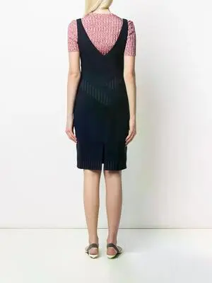 Dior 2000s Pinstripe Panel Dress