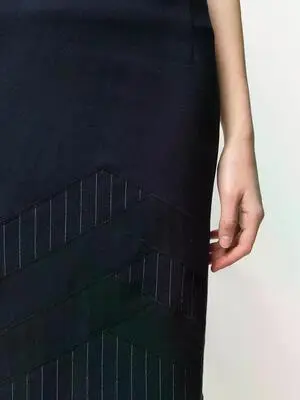 Dior 2000s Pinstripe Panel Dress