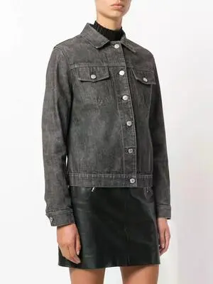Helmut Lang Buttoned Denim Jacket - Grey