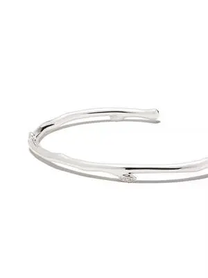 SHAUN LEANE Cherry Blossom Diamond Bangle - Silver