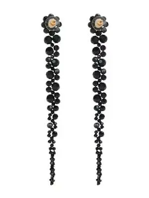 Simone Rocha Bead Drip Earrings - Black