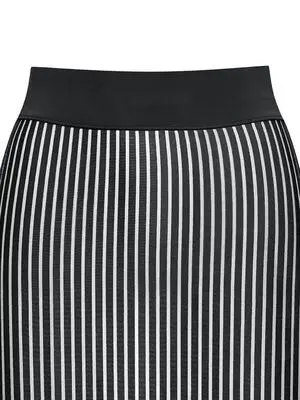 MAISON CLOSE Striped Pencil Midi Skirt