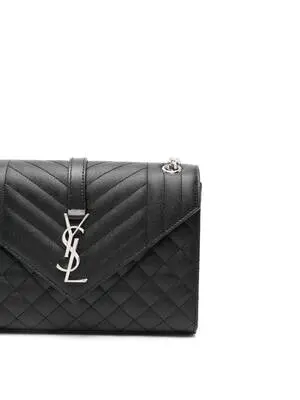 Saint Laurent Medium Envelope Shoulder Bag - Black