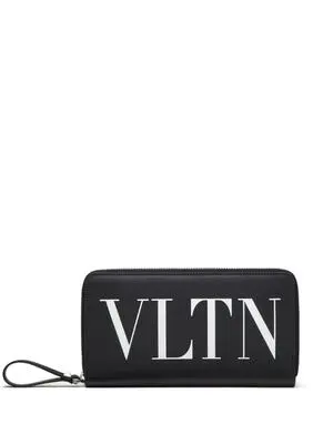 Valentino Garavani Vltn Calfskin Wallet - Black