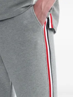 Thom Browne Rwb Stripe-trimmed Track Pants - Grey