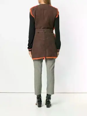Alberta Ferretti Sleeveless Shearling Gilet