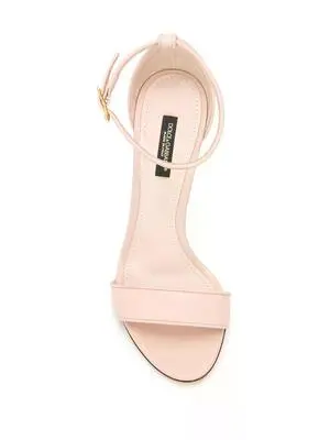Dolce & Gabbana Keira Baroque Heel Sandals - Pink