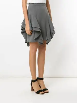 OLYMPIAH Frill Layered Mini Skirt