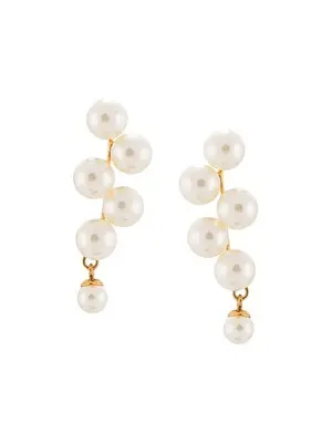 JENNIFER BEHR Marcella Pearl Drop Earrings - White