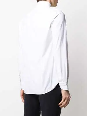 ORIAN Plain Long-sleeve Shirt - White