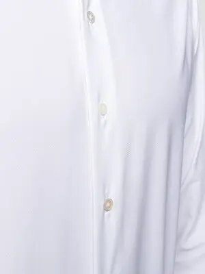 ORIAN Plain Long-sleeve Shirt - White