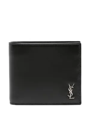 Saint Laurent Tiny Cassandre East/west Wallet - Black