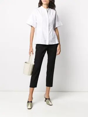 Theory Cropped Tailored Trousers - Black