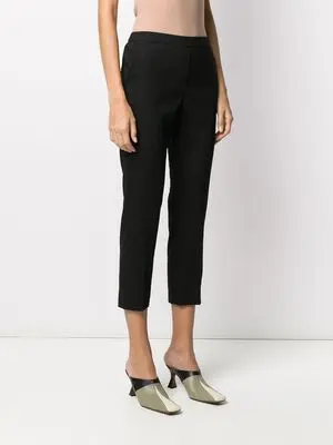 Theory Cropped Tailored Trousers - Black