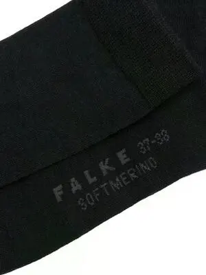 Falke Soft Merino Ankle Socks - Black
