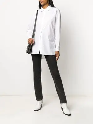 NILI LOTAN Cotton Oversized Shirt - White