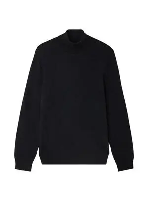 Sandro Wool Turtleneck Sweater - Black