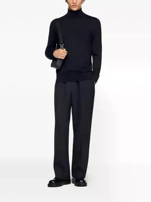 Sandro Wool Turtleneck Sweater - Black