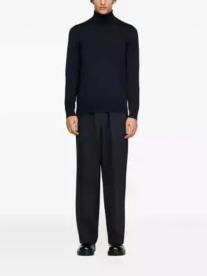 Sandro Wool Turtleneck Sweater - Black
