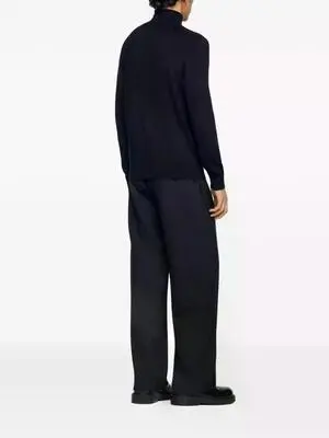 Sandro Wool Turtleneck Sweater - Black