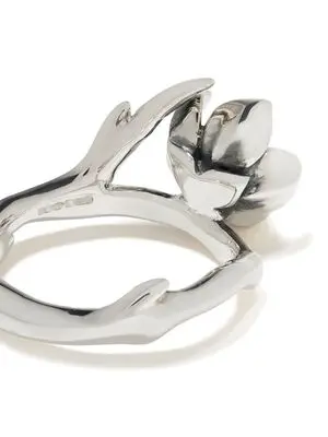 SHAUN LEANE Cherry Blossom Diamond Flower Ring