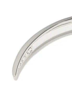 SHAUN LEANE Diamond Hook Earrings - Silver