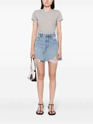 Vince Mélange-effect Cotton T-shirt - Grey