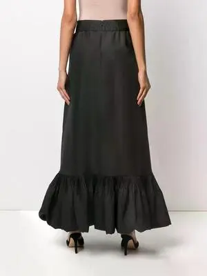 Valentino Garavani Peplum Hem Long Skirt